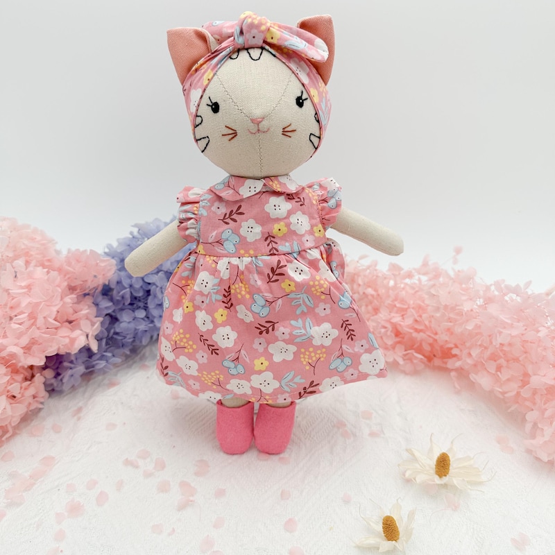 Custom Fabric Cat Doll - Etsy
