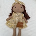 BEST PRICE Handmade Rag Doll With Yellow Calico Check Dress/ - Etsy
