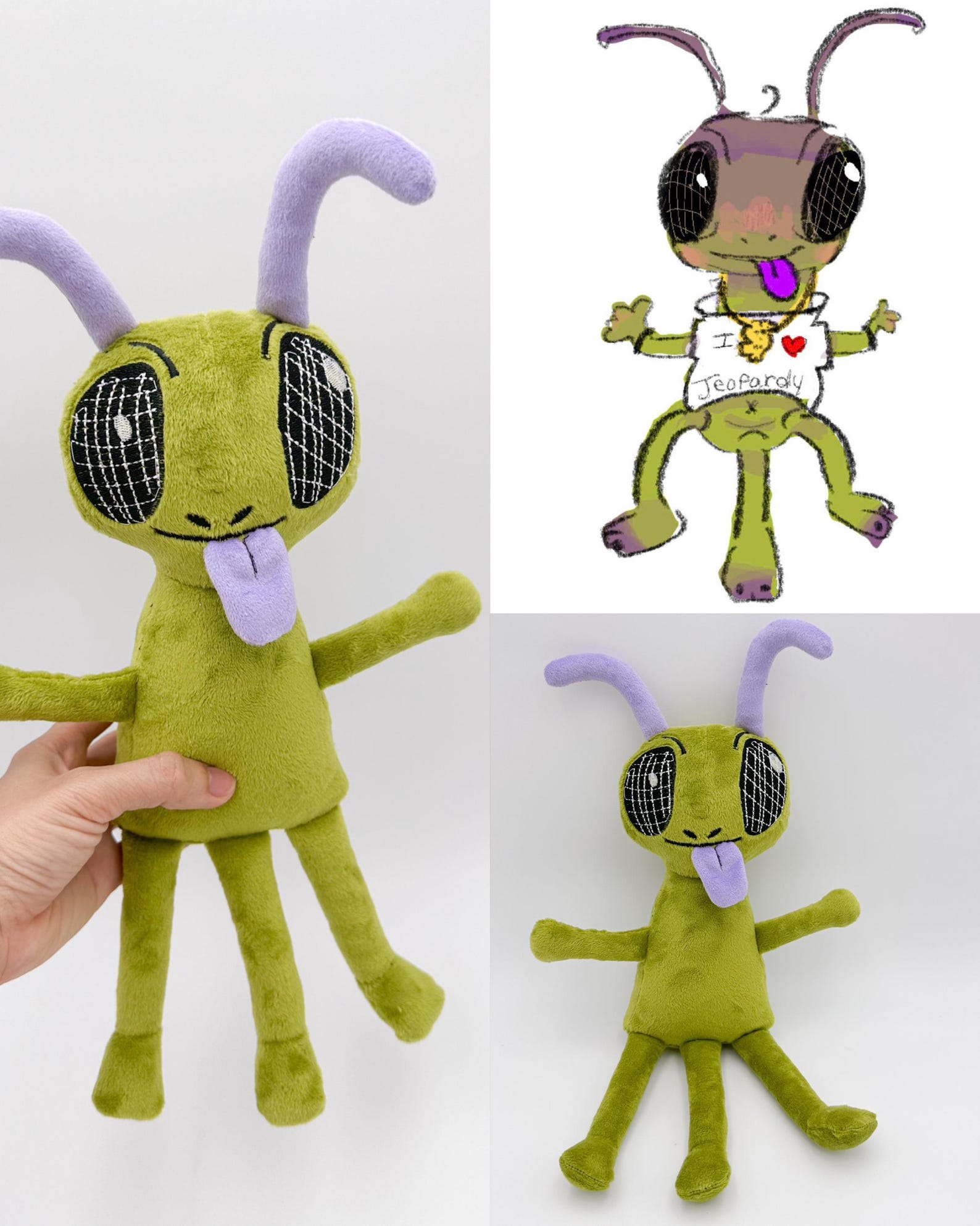 Plushy From Author Character Handmade Linen Doll for Comic Book ...