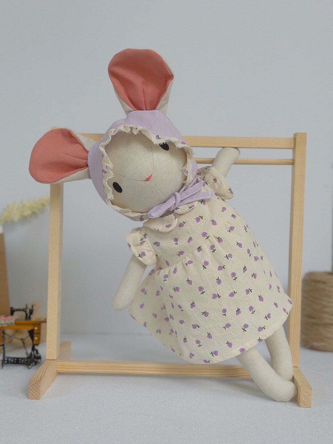BEST PRICE for Big Size Handmade Mouse Doll Will Purple Pear - Etsy