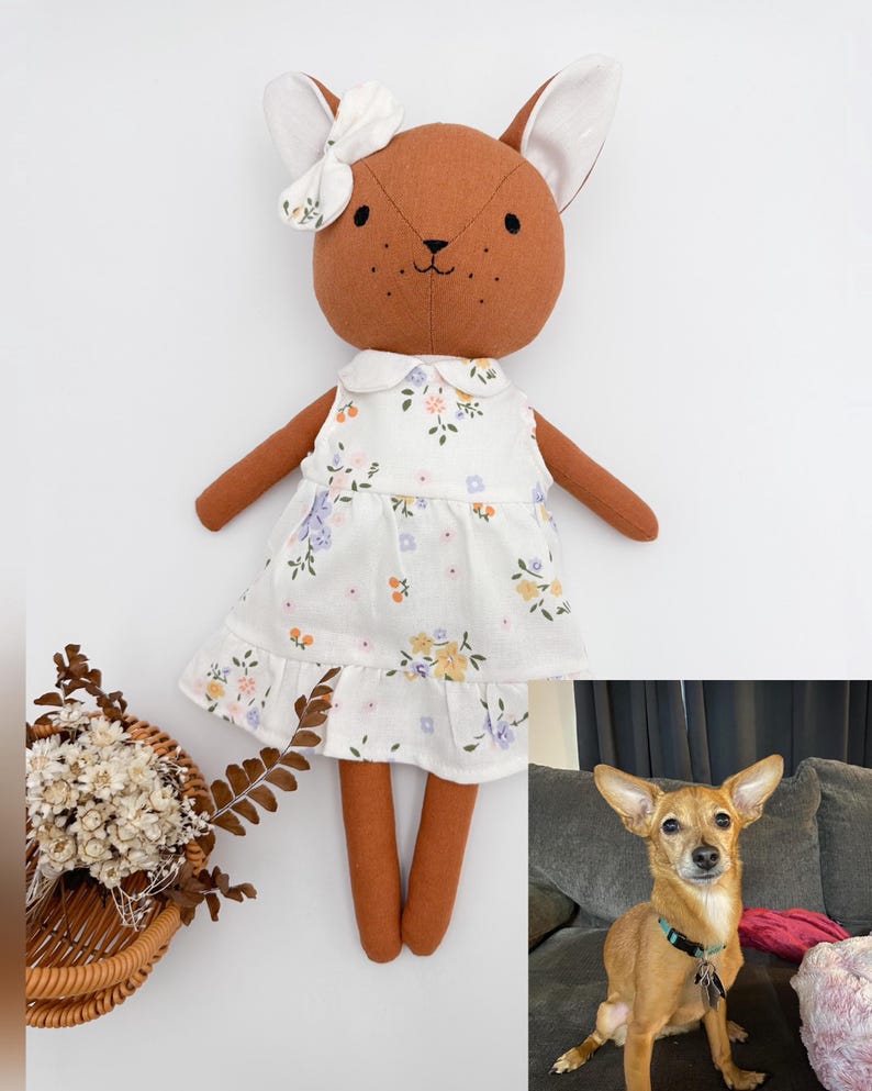 Custom Your Pet Into a Doll, Handmade Linen Plushy, Personalized ...