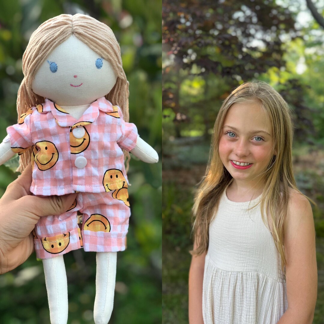 Custom Look Alike Linen Fabric Doll, Personalized Gift, Christmas Gift ...