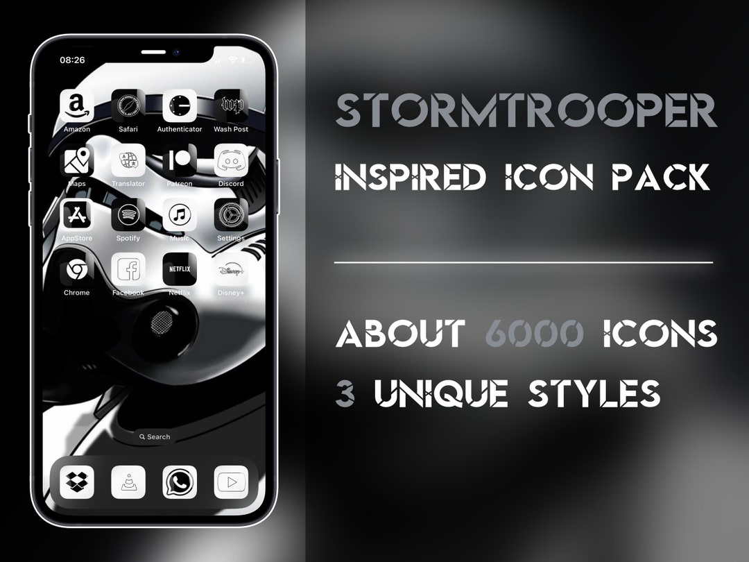 Stormtrooper Inspired Icon Pack (star Wars) | iPhone & iPad Icon Set ...