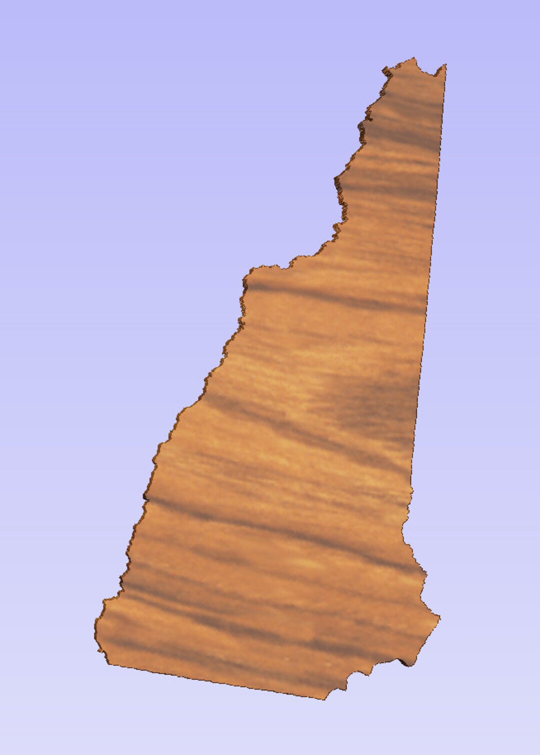 New Hampshire Shaped Cutout (STL File) - Etsy