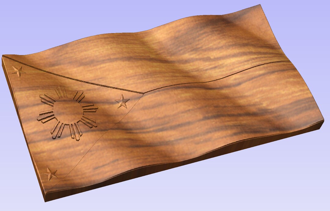 Wavy Philippine Flag - Etsy