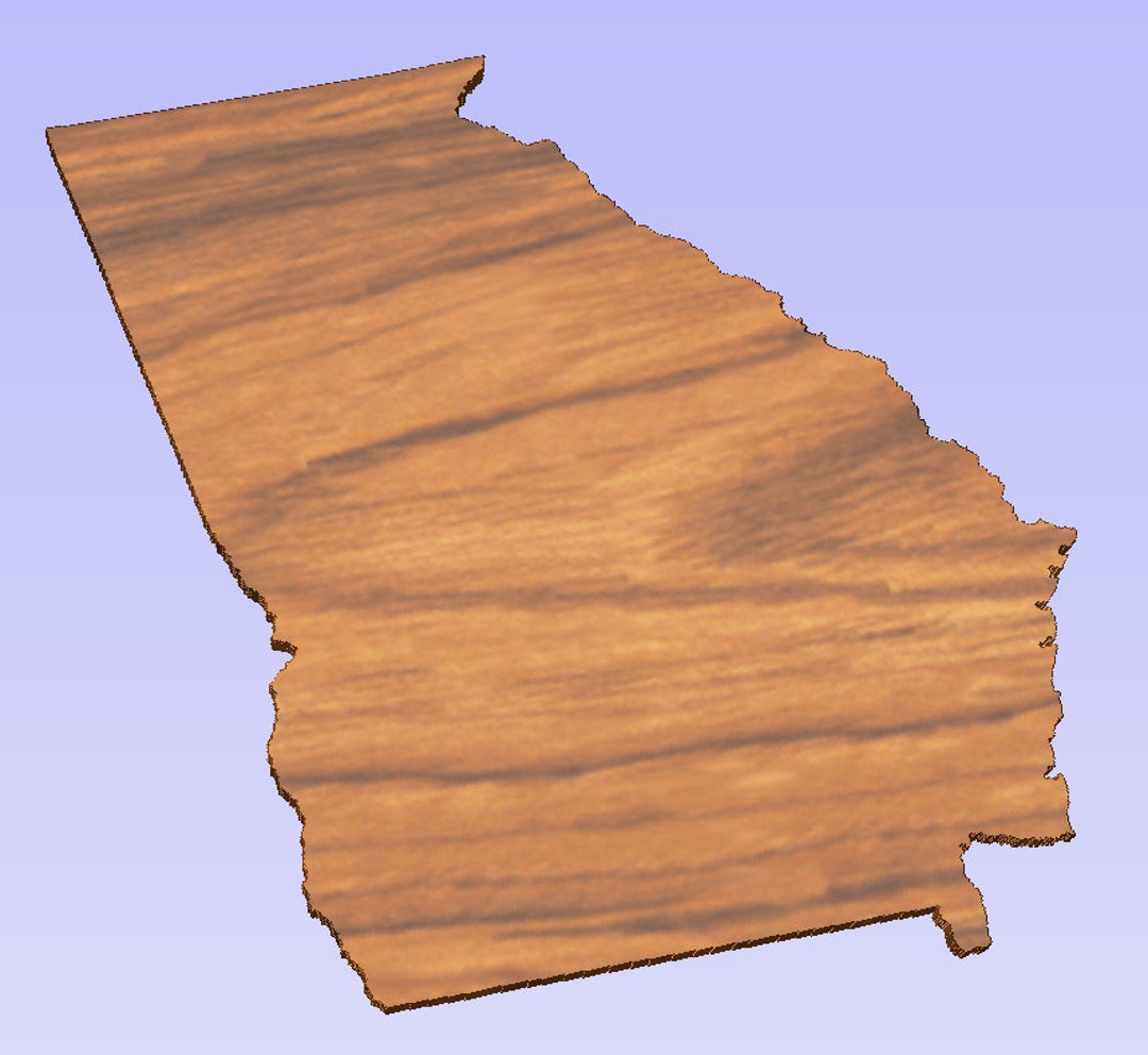 Georgia Shaped Cutout (STL File) - Etsy