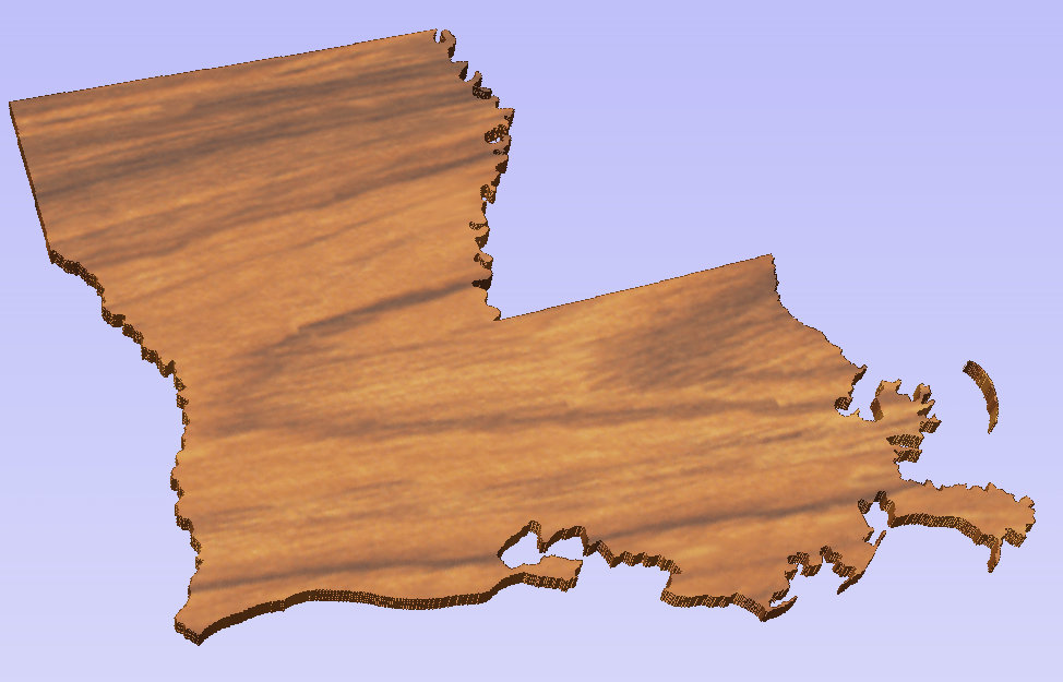 Louisiana Shaped Cutout (STL File) - Etsy