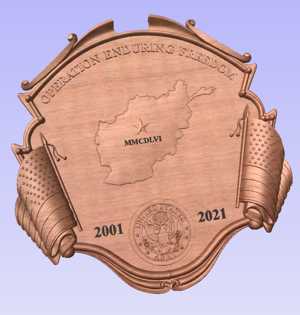 Operation Enduring Freedom Army Service Plaque - Etsy