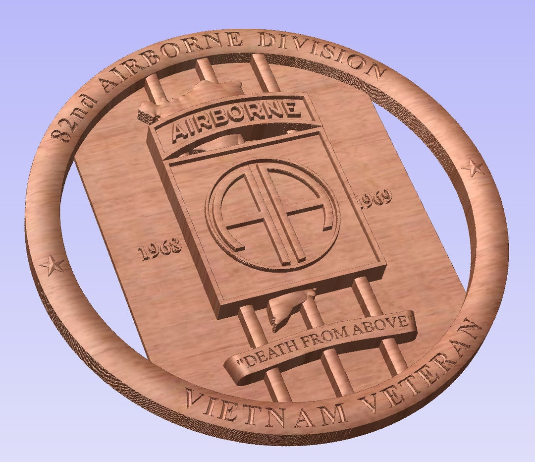 US Army 82nd Airborne Division Vietnam War Plaque / Sign / Decoration ...