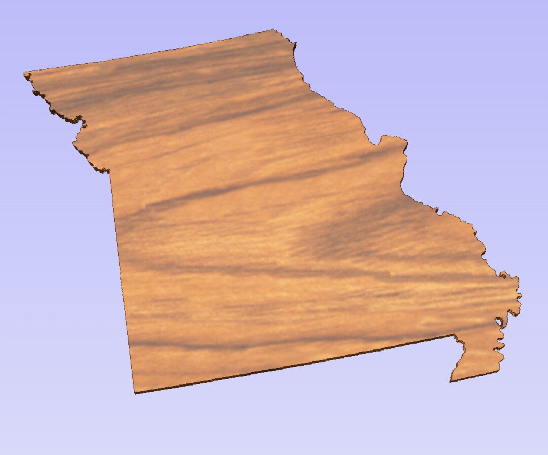 Missouri Shaped Cutout (STL File) - Etsy