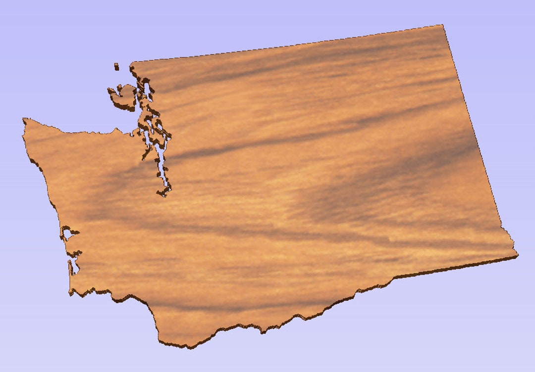 Washington Shaped Cutout (STL File) - Etsy