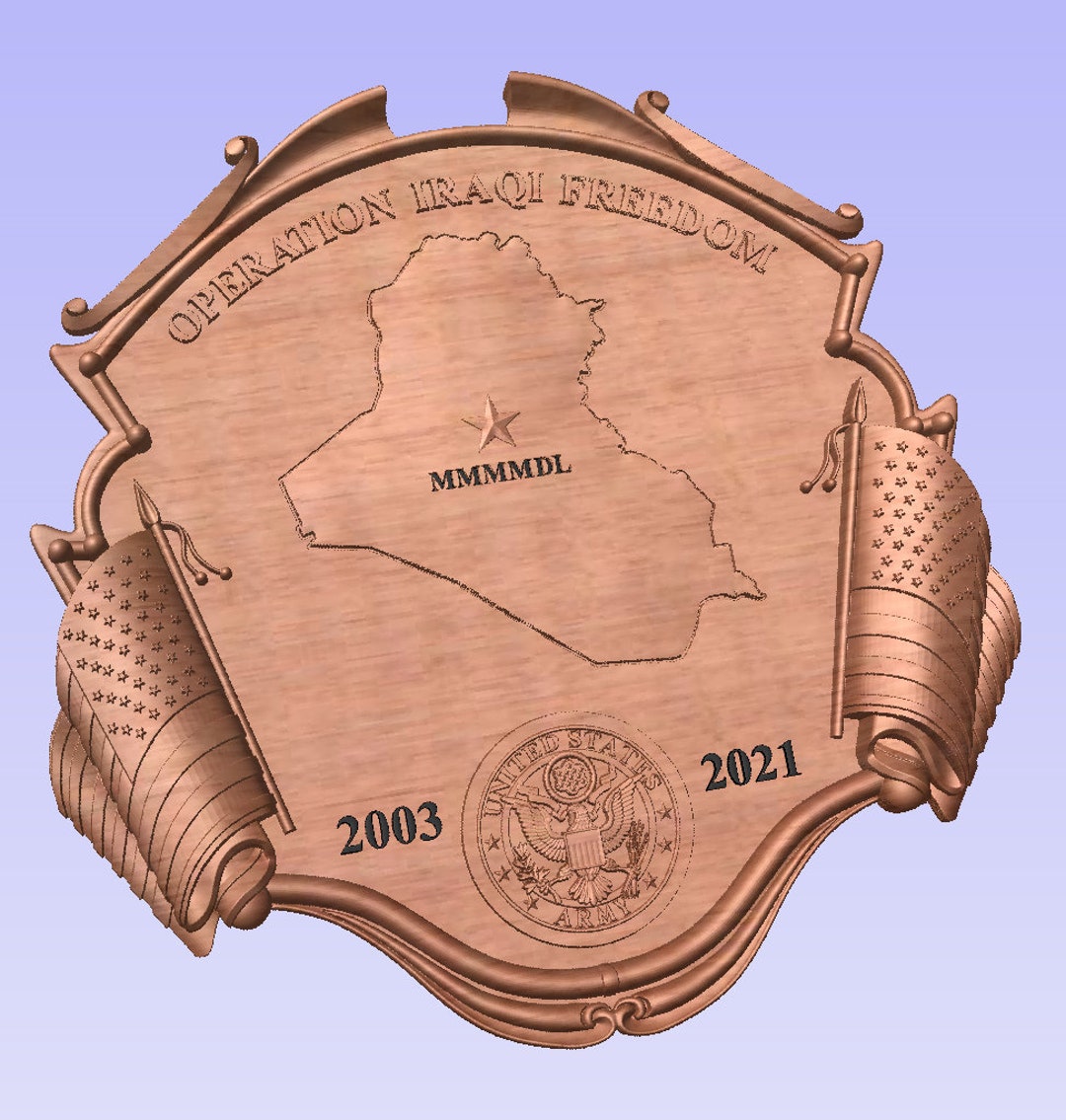 Operation Iraqi Freedom - Army Service Plaque - Etsy