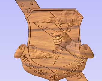 USAF SAC strategic Air Command Unit Patch 3D Model - Etsy