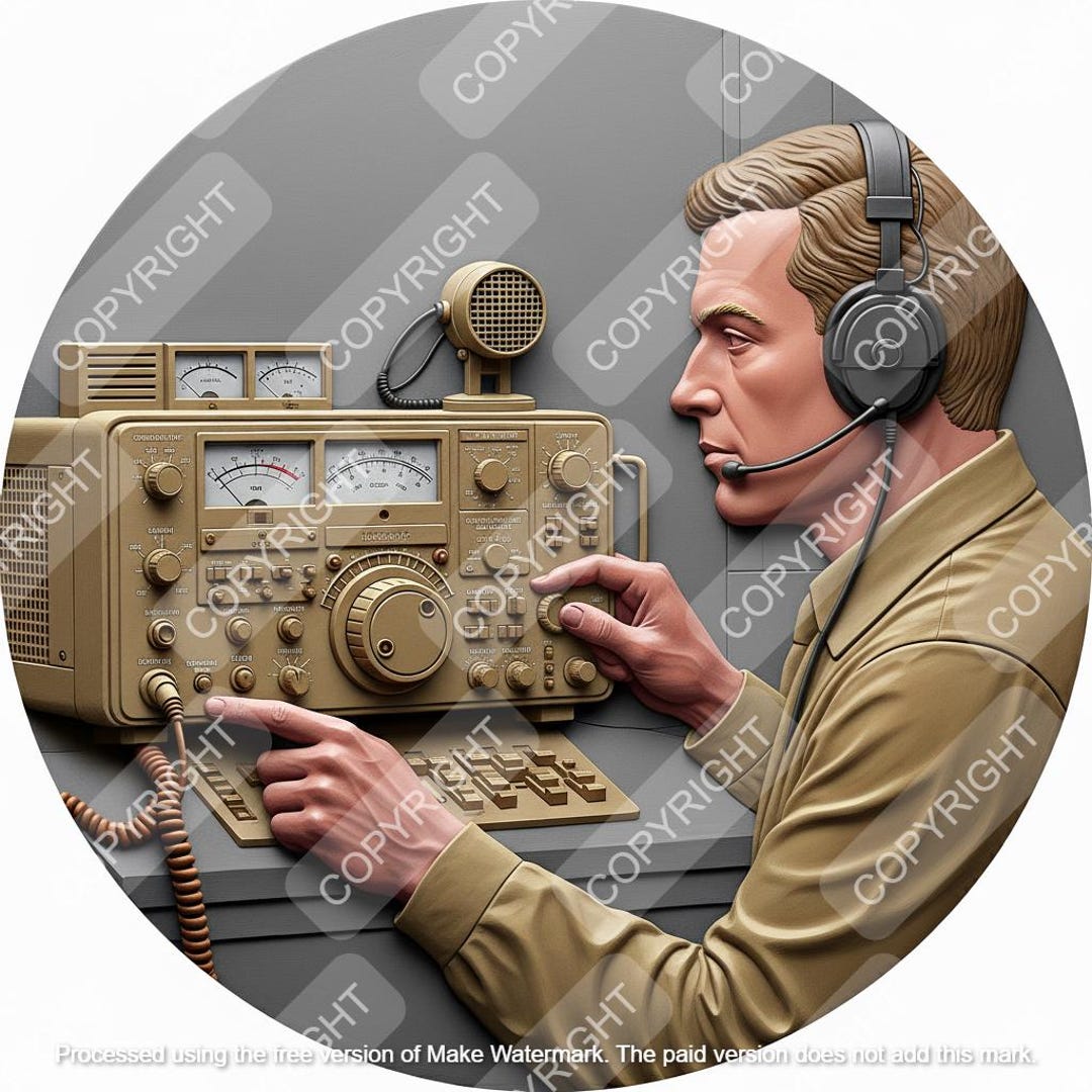Ham Radio Operator 4 Coin (depth Map for Laser Engraving) - Etsy