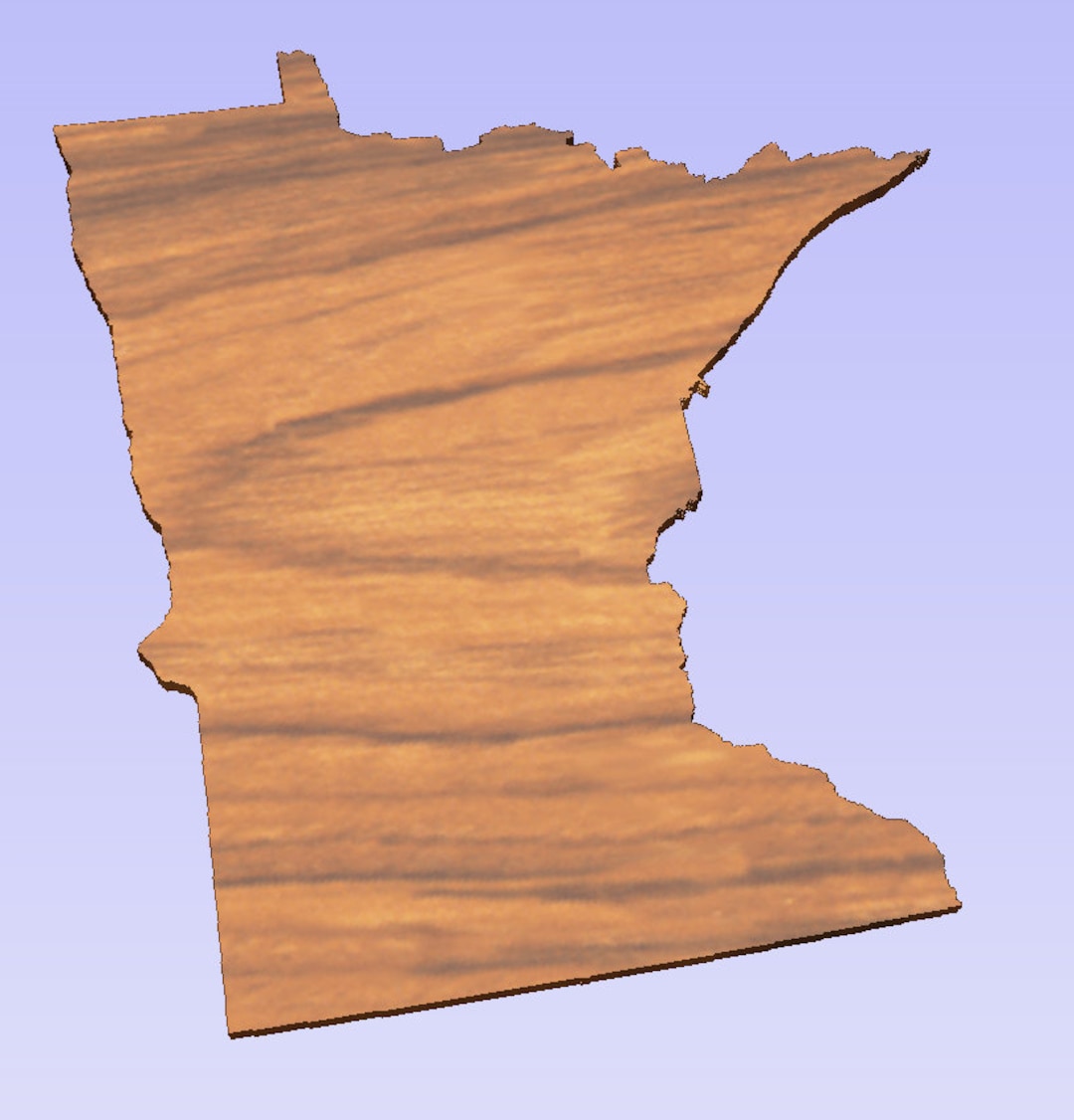 Minnesota Shaped Cutout (STL File) - Etsy