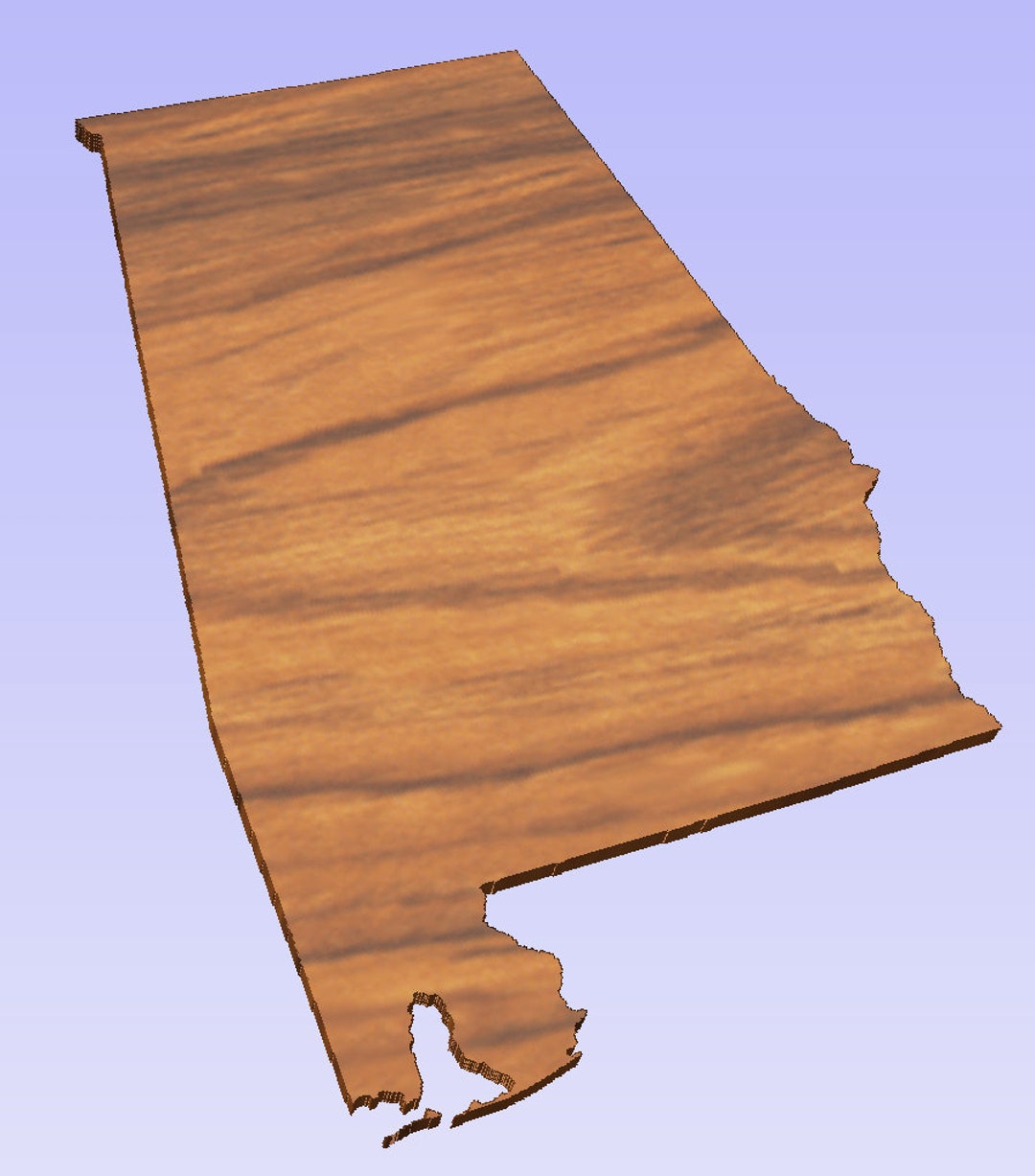 Alabama Shaped Cutout (STL File) - Etsy