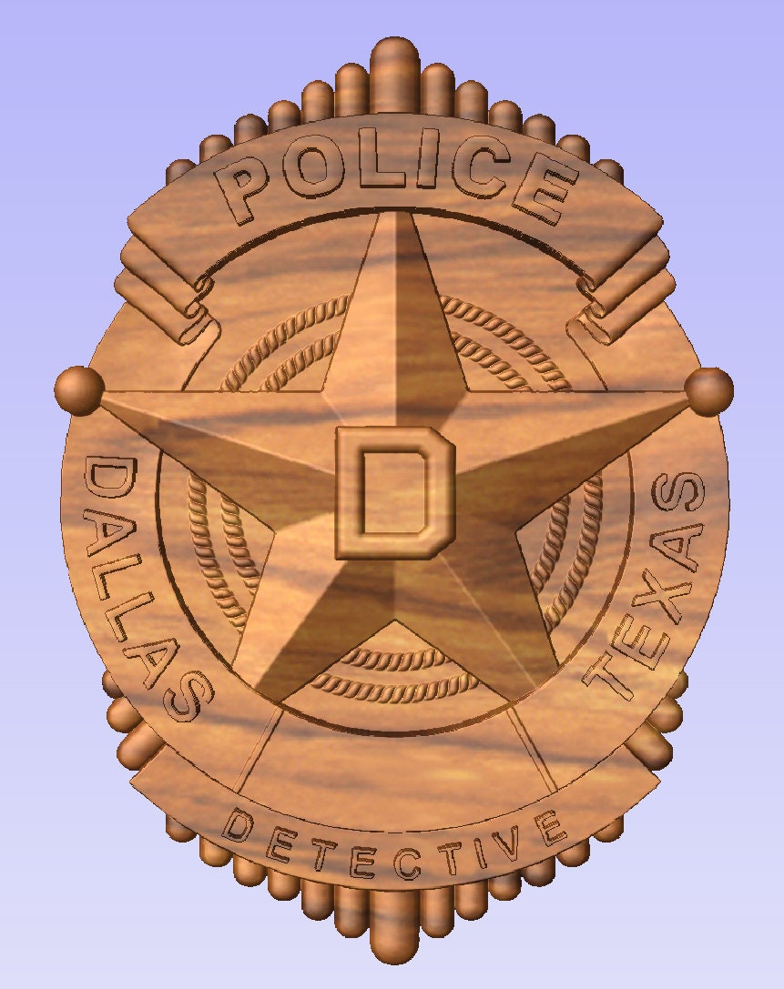 Dallas Police Badge Detective - Etsy