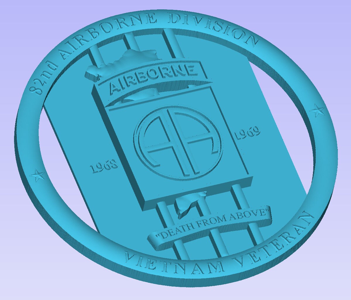 US Army 82nd Airborne Division Vietnam War Plaque / Sign / Decoration ...