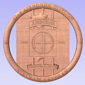 US Army 82nd Airborne Division Vietnam War Plaque / Sign / Decoration ...