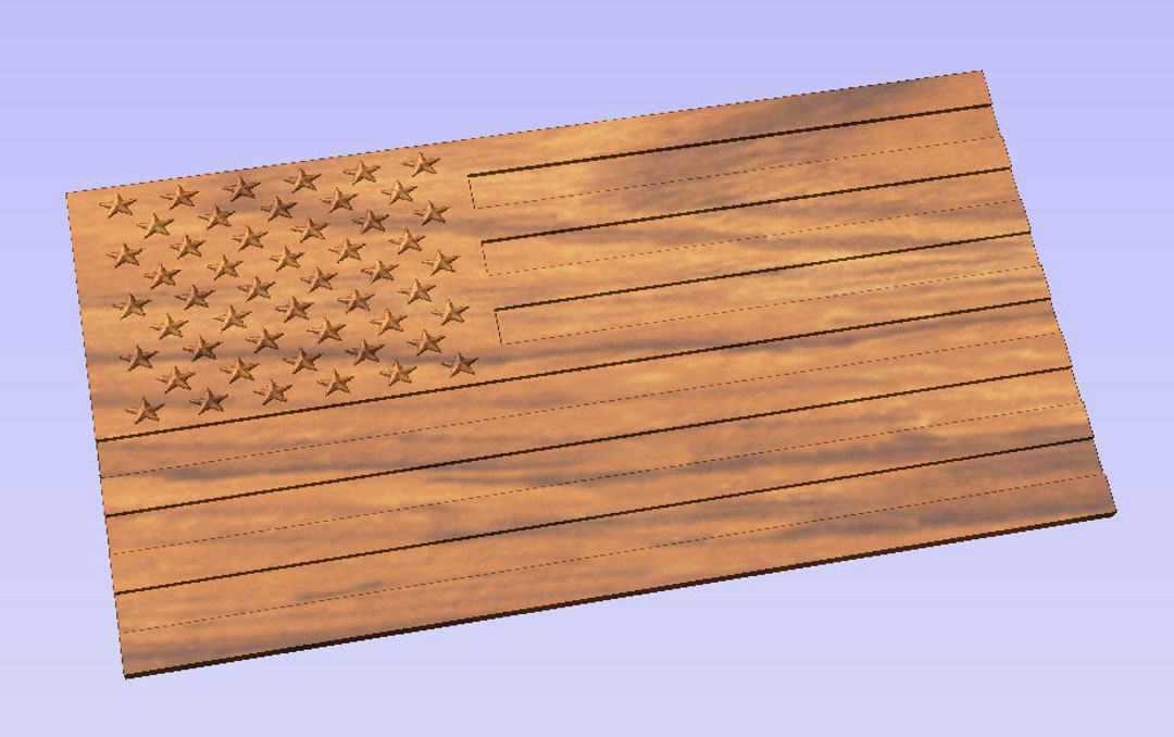 3D Flat US Flag (scaled per US Flag Code) - Etsy