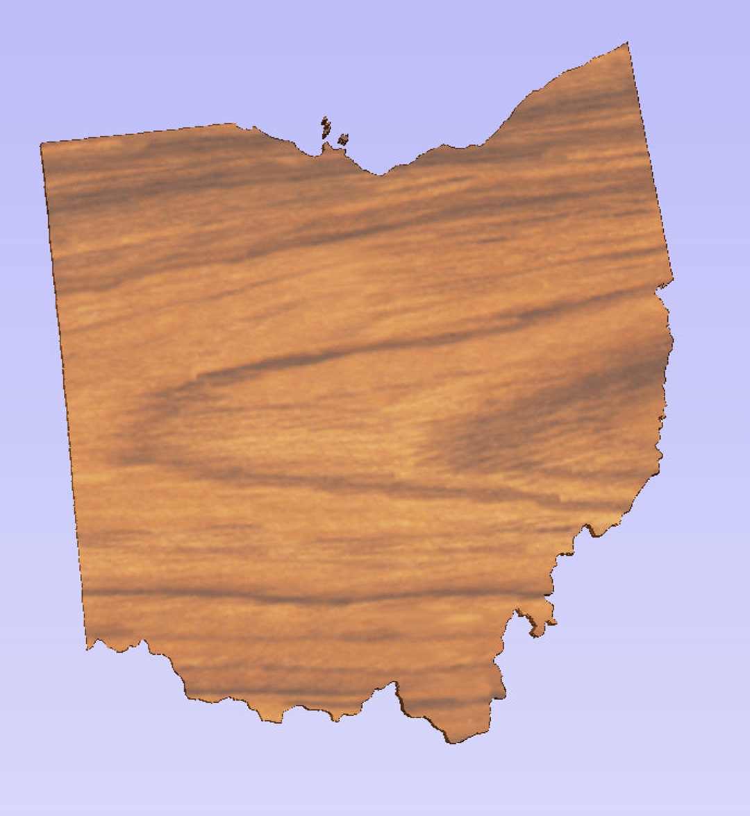 Ohio Shaped Cutout (STL File) - Etsy