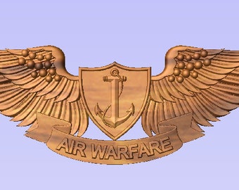 US Navy Enlisted Aviation Specialist Air Warfare Badge V-21-N - Etsy