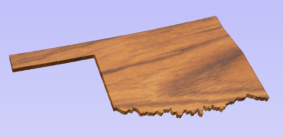 Oklahoma Shaped Cutout (STL File) - Etsy