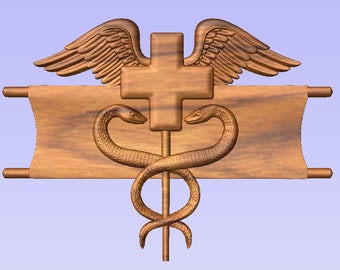 US Army Expert Field Medical Badge Vector Files, Dxf Eps Svg Ai Crv - Etsy