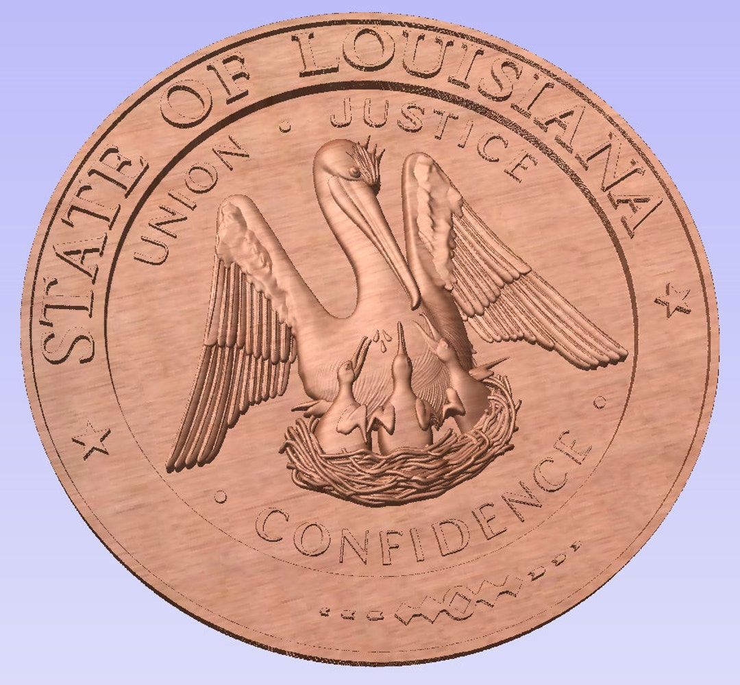 Louisiana State Seal (STL File) - Etsy