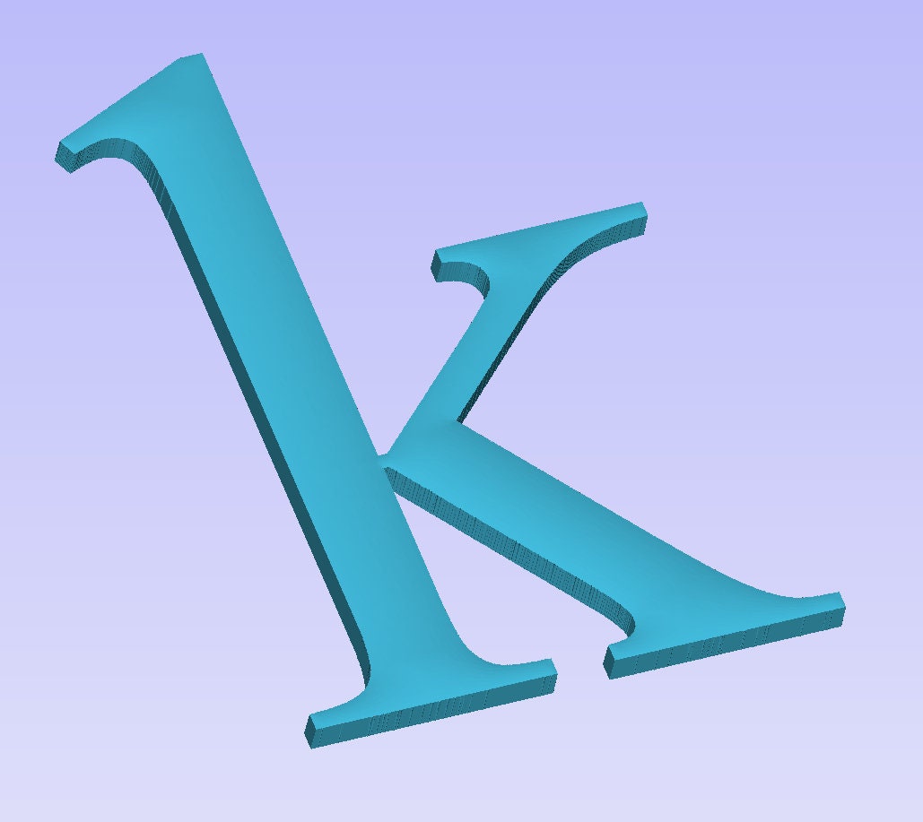 Times New Roman STL 3D Models upper and Lower Case With Symbols - Etsy