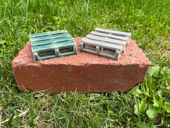 Pair of Ceramic Pallet Plant Stands - Etsy