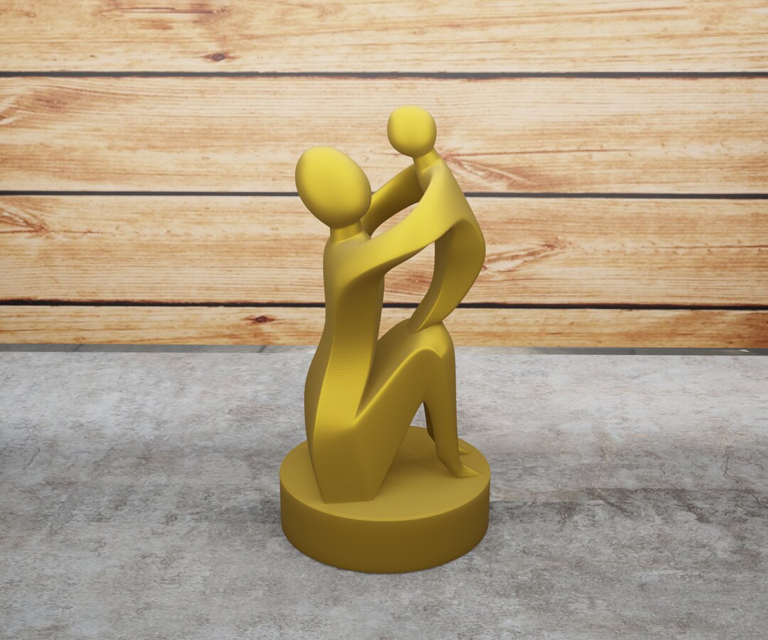Abstract Figurine mother and Child. - Etsy