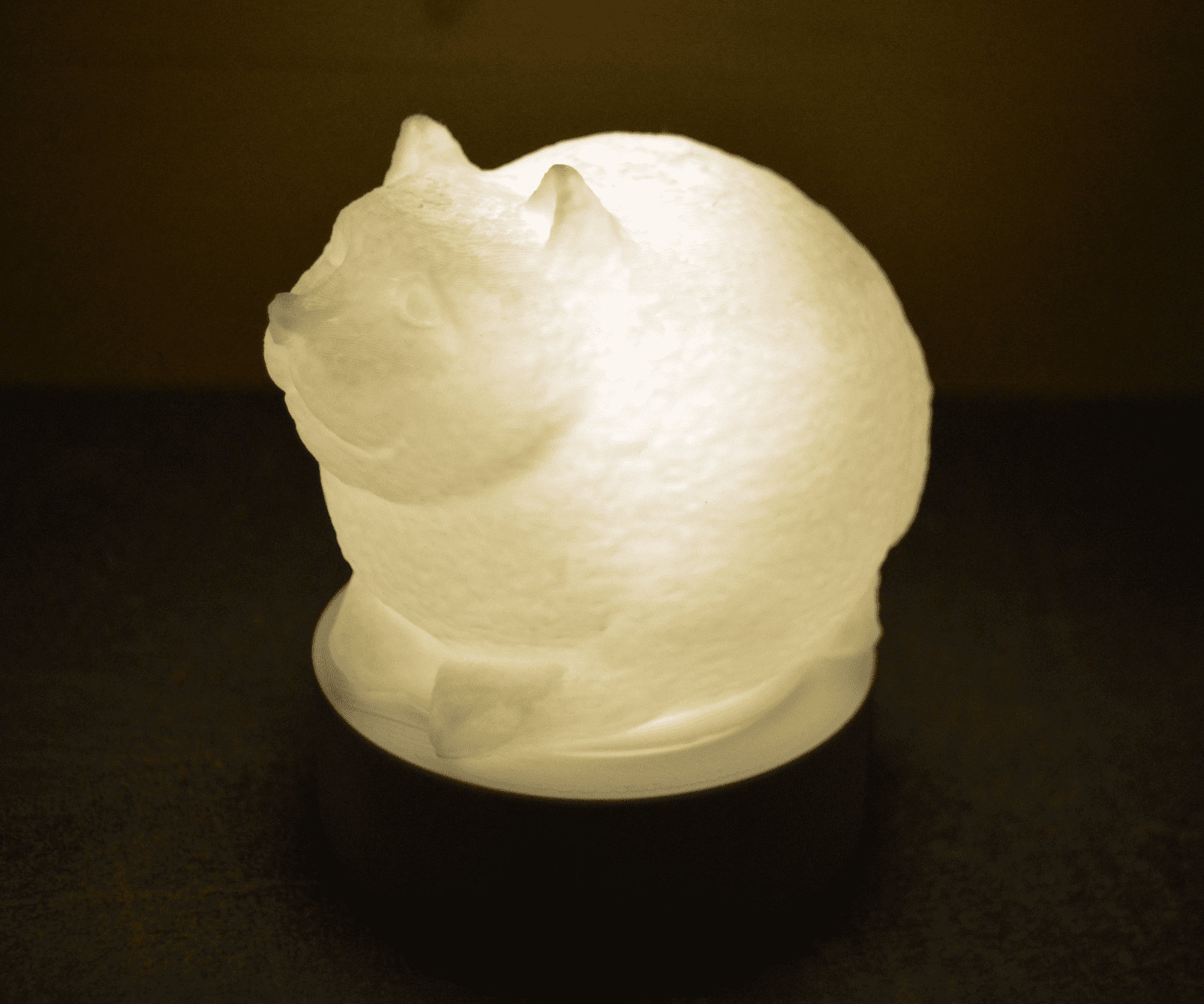 Night Lamp "fat Cat". Pearl Color - Etsy