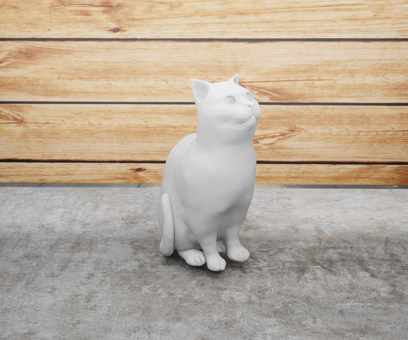 Figurine of a Sitting Cat - Etsy