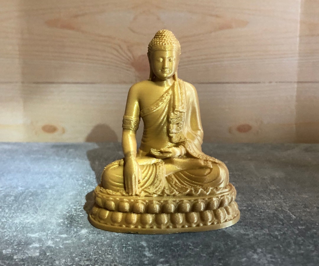 Statuette Buddha on a Pedestal - Etsy