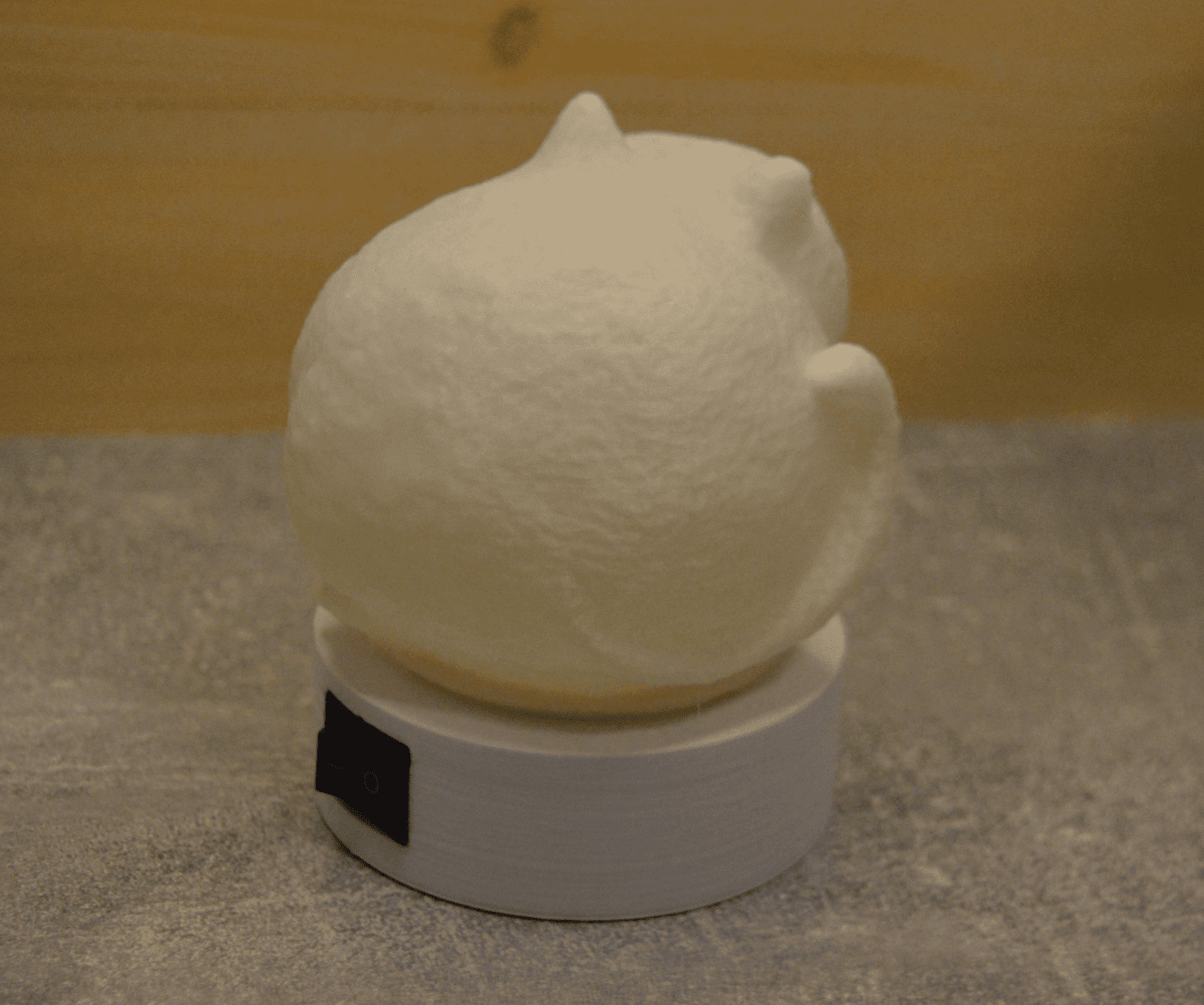 Night Lamp "fat Cat". Pearl Color - Etsy