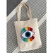 Punch Needle Tote Bag, Tufted and Handmade Bag, Canvas Cloth Bag, Eco ...