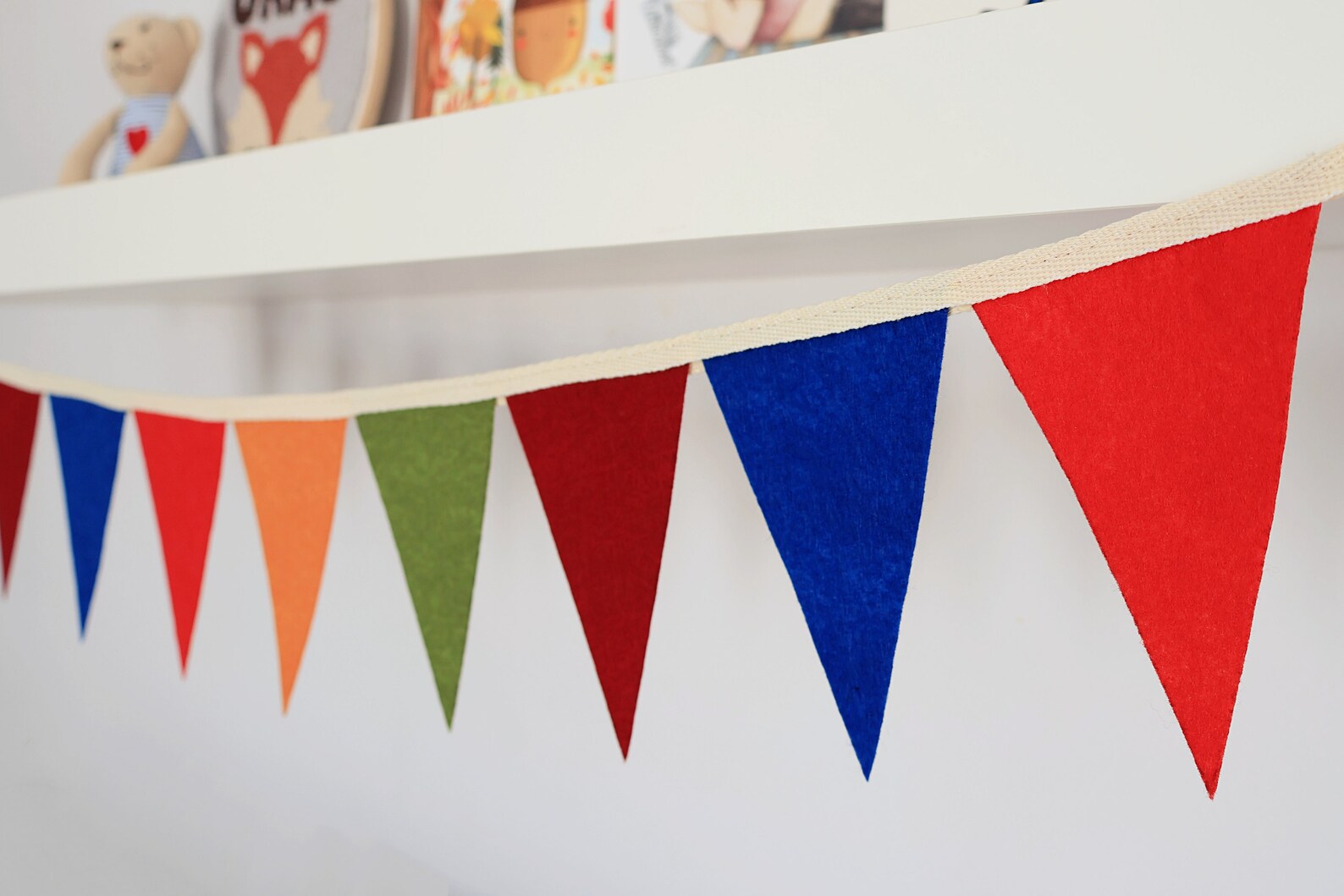 Custom Felt Flag Banner, Personalized Pennant Flags, Party Garland ...
