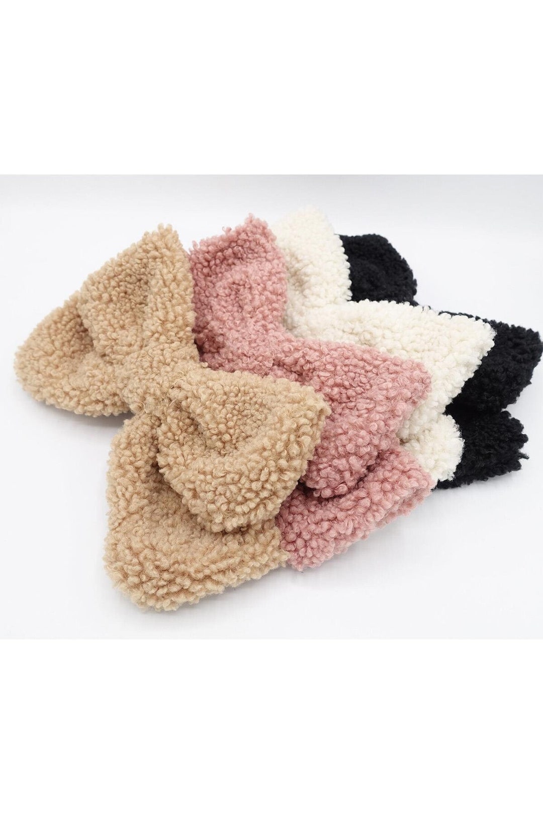 Handmade Teddy Hair Clips, Hair Bows Gift for Her, Hair Accessories for ...