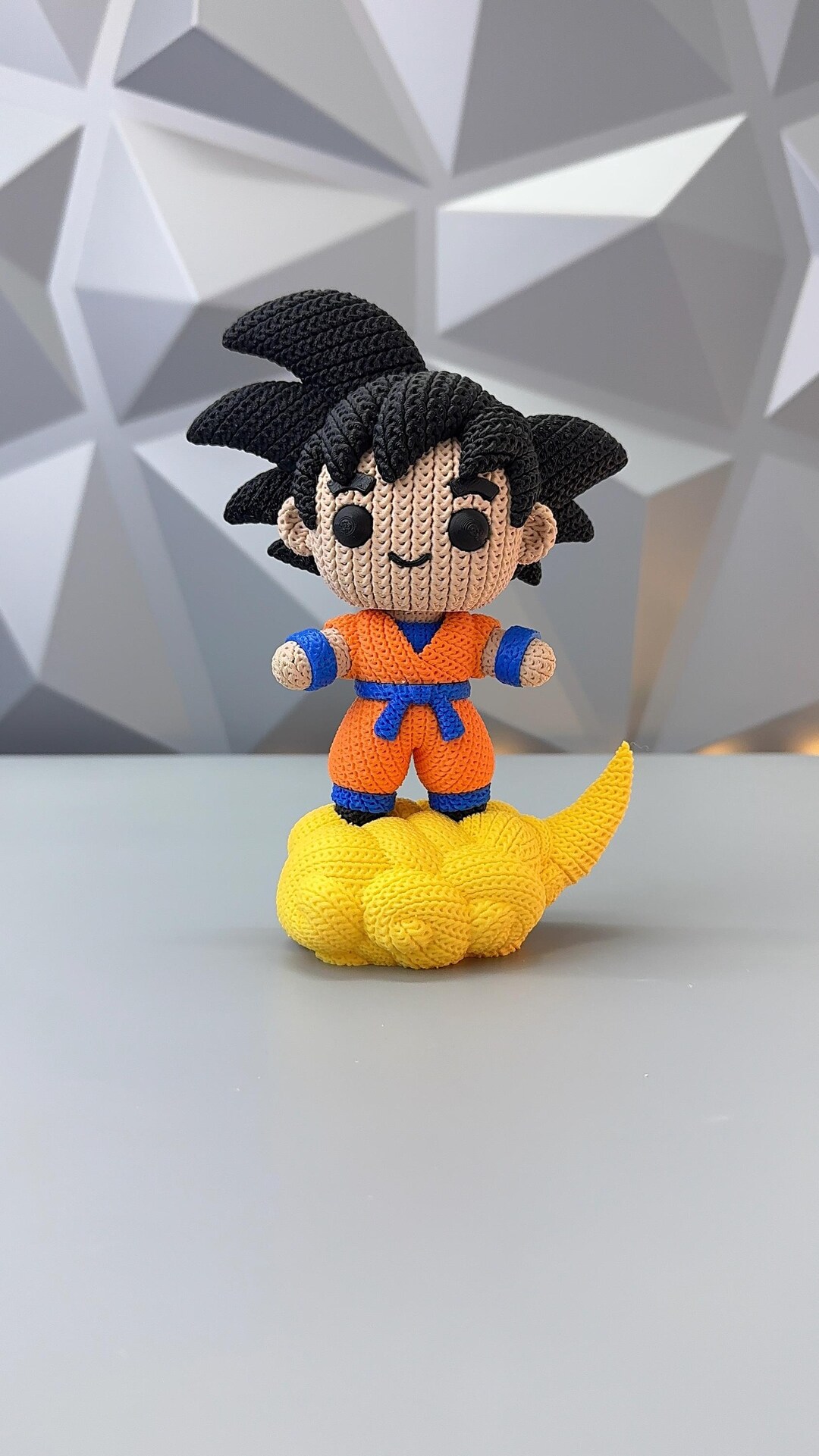 Goku Crochet/knitted Style 3D Printed Figure Statute Collectible ...