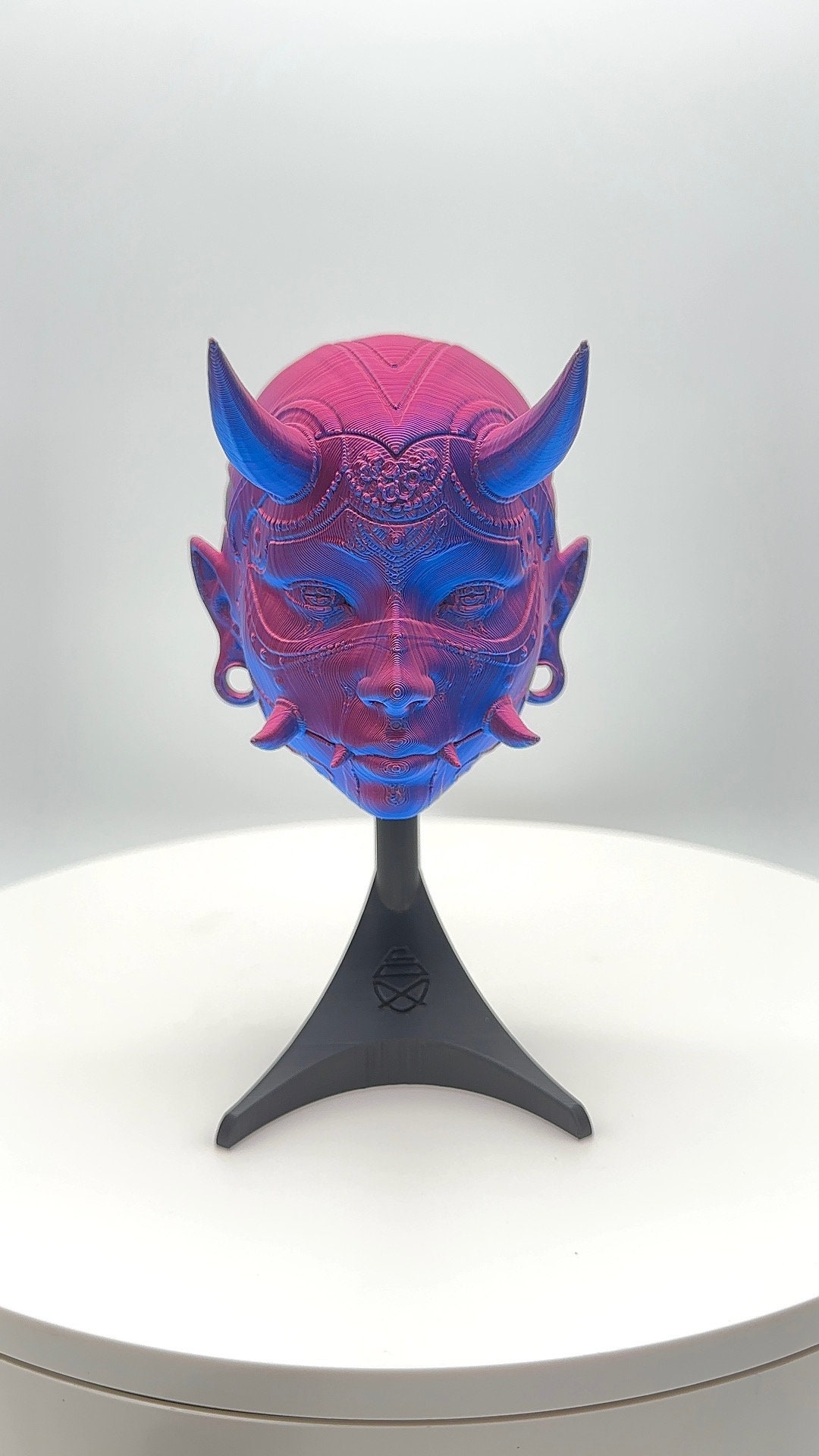 Hannya Namanari and Chunari Mask 3D Printed stand Included - Etsy