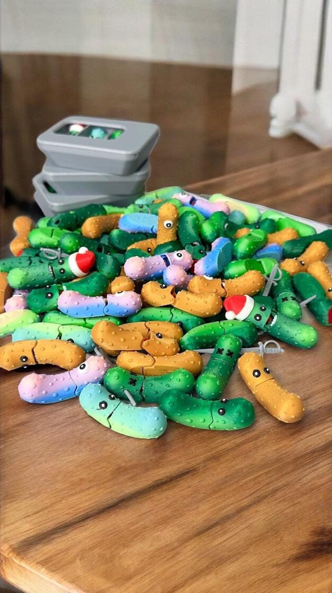 Articulating Pickle Fidget 3D Printed Figurine - Etsy