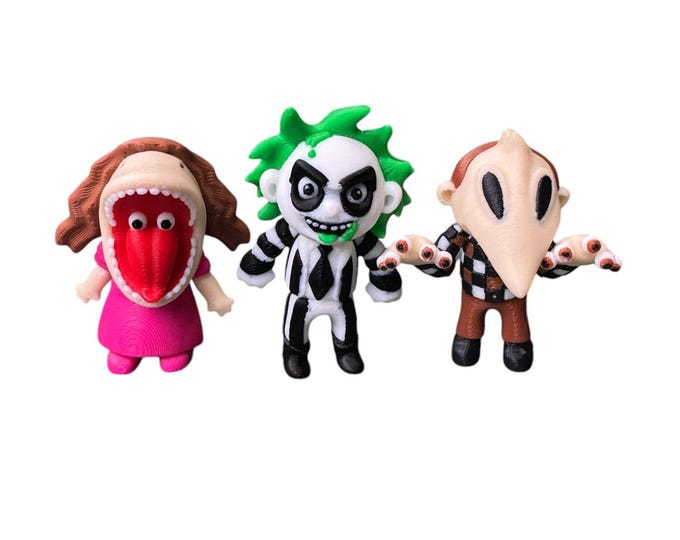 Beetlejuice Mini Figurines Collectible 3D Printed - Etsy