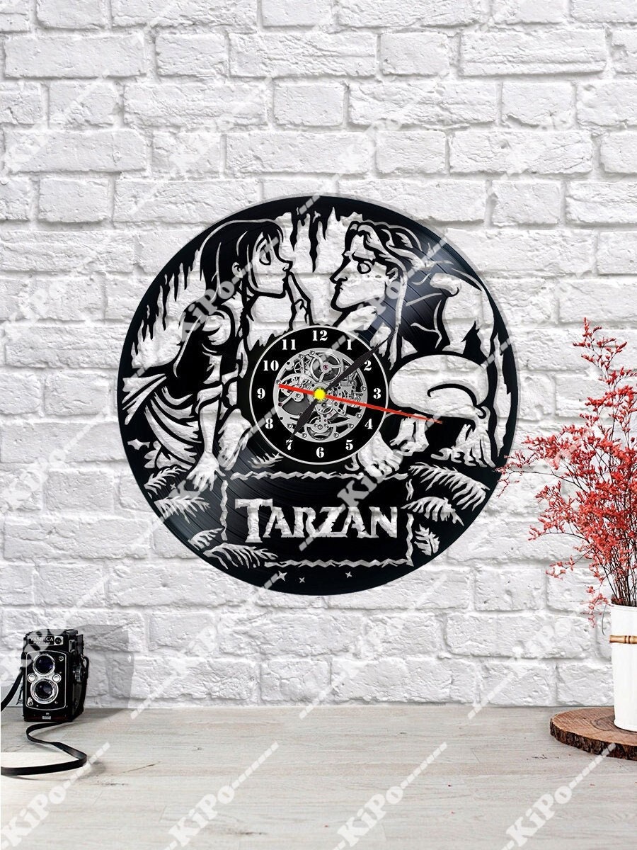 Tarzan-tarzan Clocktarzan Vinyl Clocktarzan Wall - Etsy