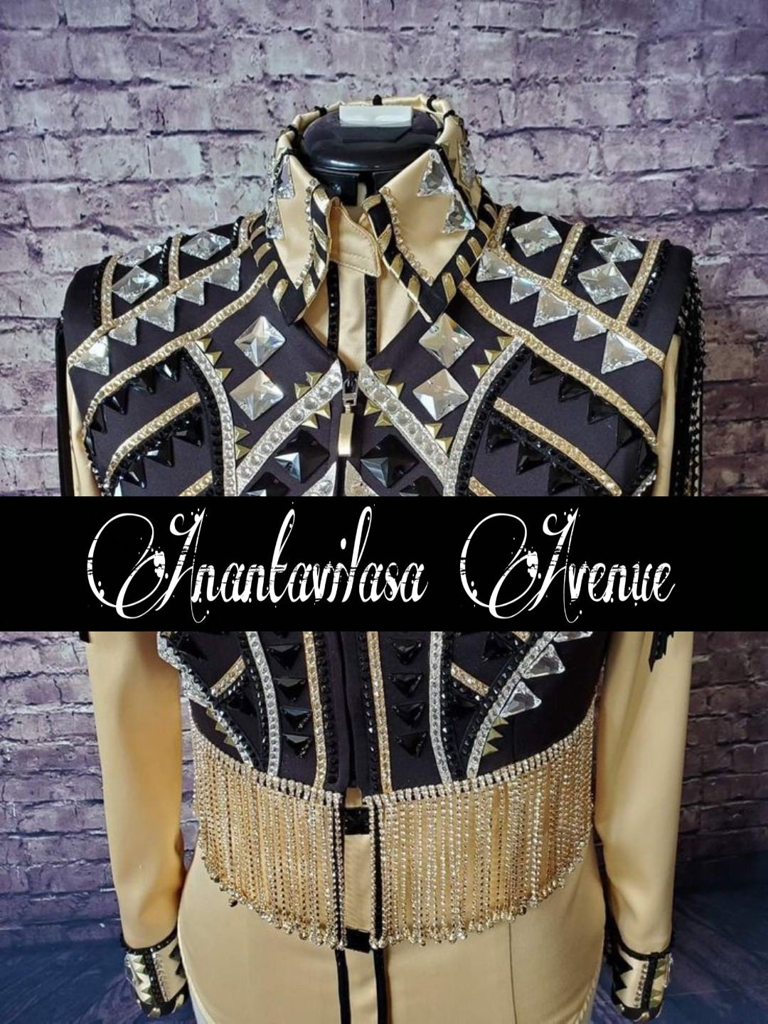 Black Base Western Show Bolero and Shirt, Perfect for Horse Ridding ...