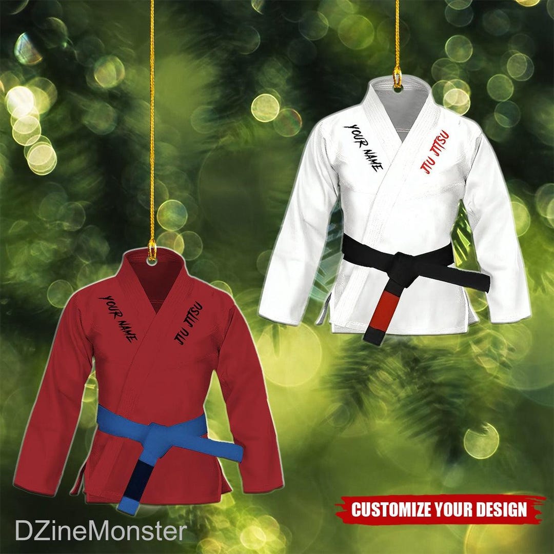 Personalized Jiu Jitsu Ornament 2025, Jiu Jitsu Christmas Ornament ...