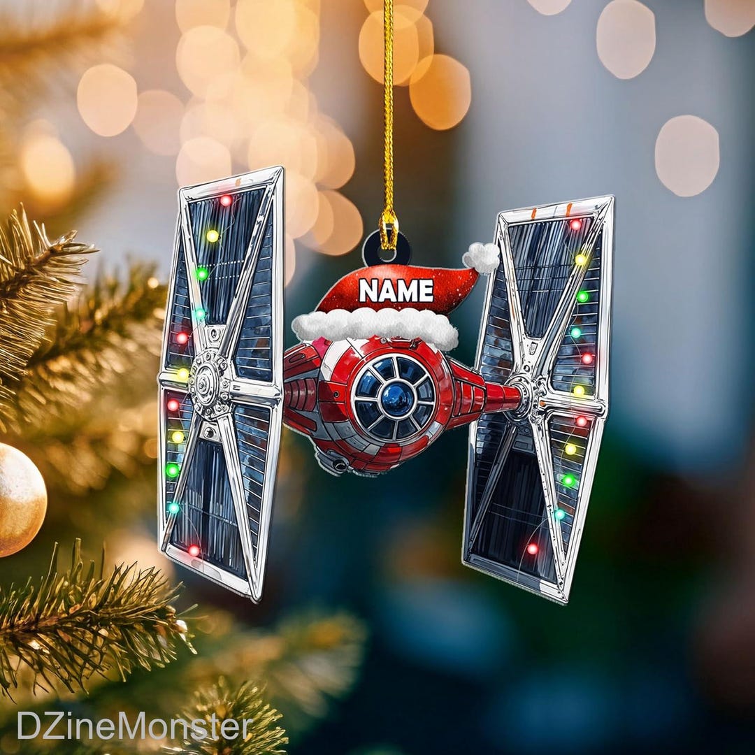 Personalized Space Rocket Ship Christmas Ornament, Space Gifts, Rocket ...