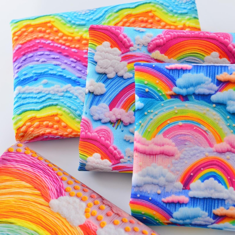 Damask Rainbow Fabric - Etsy