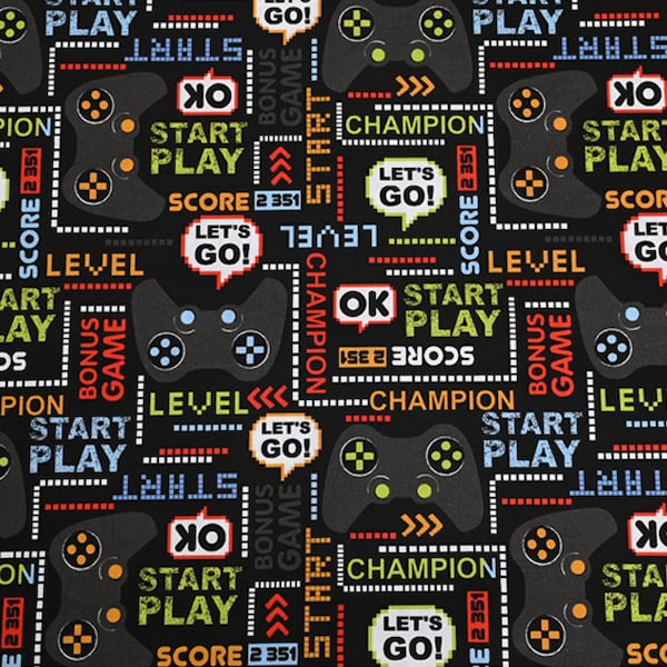Video Game Fabric - Etsy