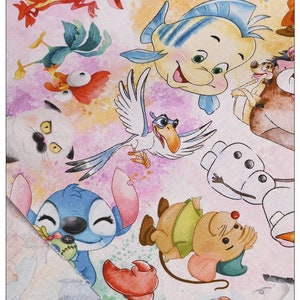 Cartoon Mix Fabric Disney Cartoon Fabric 100% Cotton Cartoon Cotton ...
